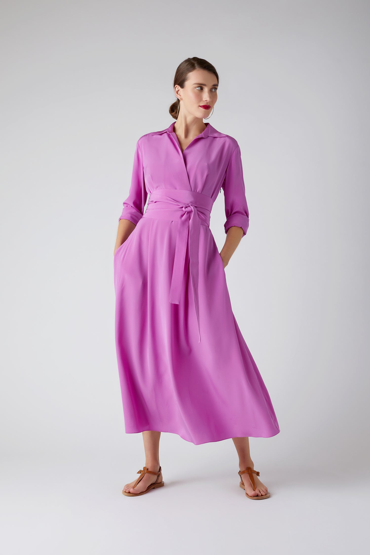 Midi Dresses | Fitted Midi Shirt Dresses | Jasper Conran London