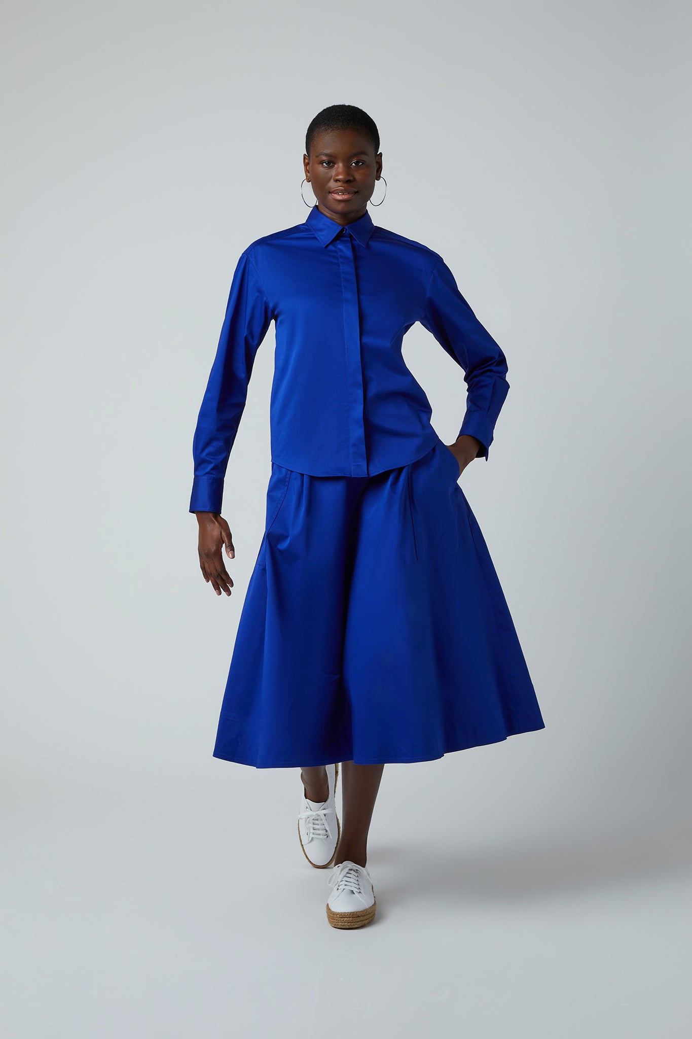 Fran Button Through Cotton Shirt – Jasper Conran London